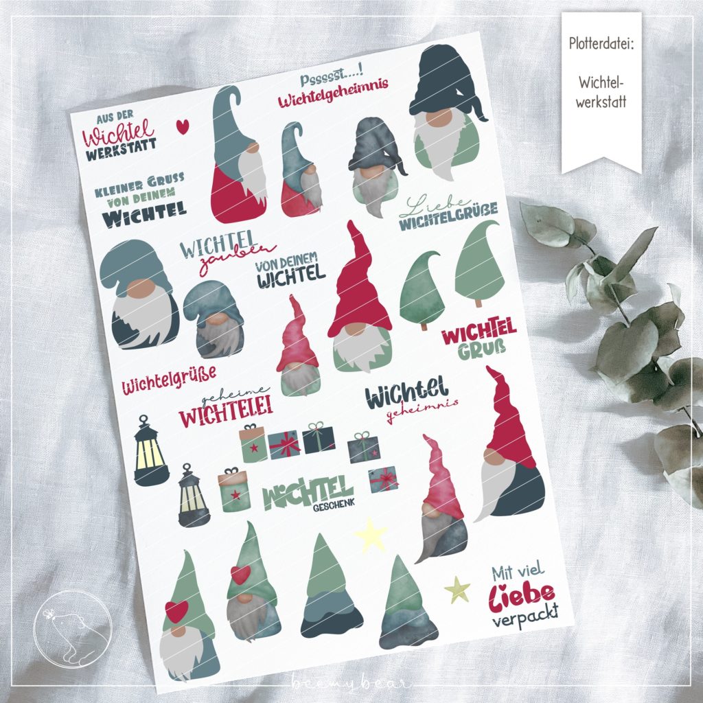 Plotterdatei WICHTELWERKSTATT - beemybear