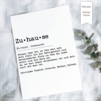 Plotterdatei DEFINITION ZUHAUSE - beemybear