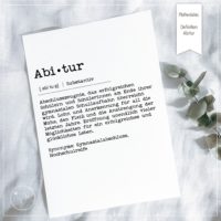 Plotterdatei DEFINITION ABITUR - beemybear