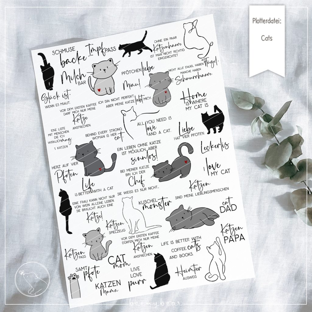 Plotterdatei CATS - beemybear