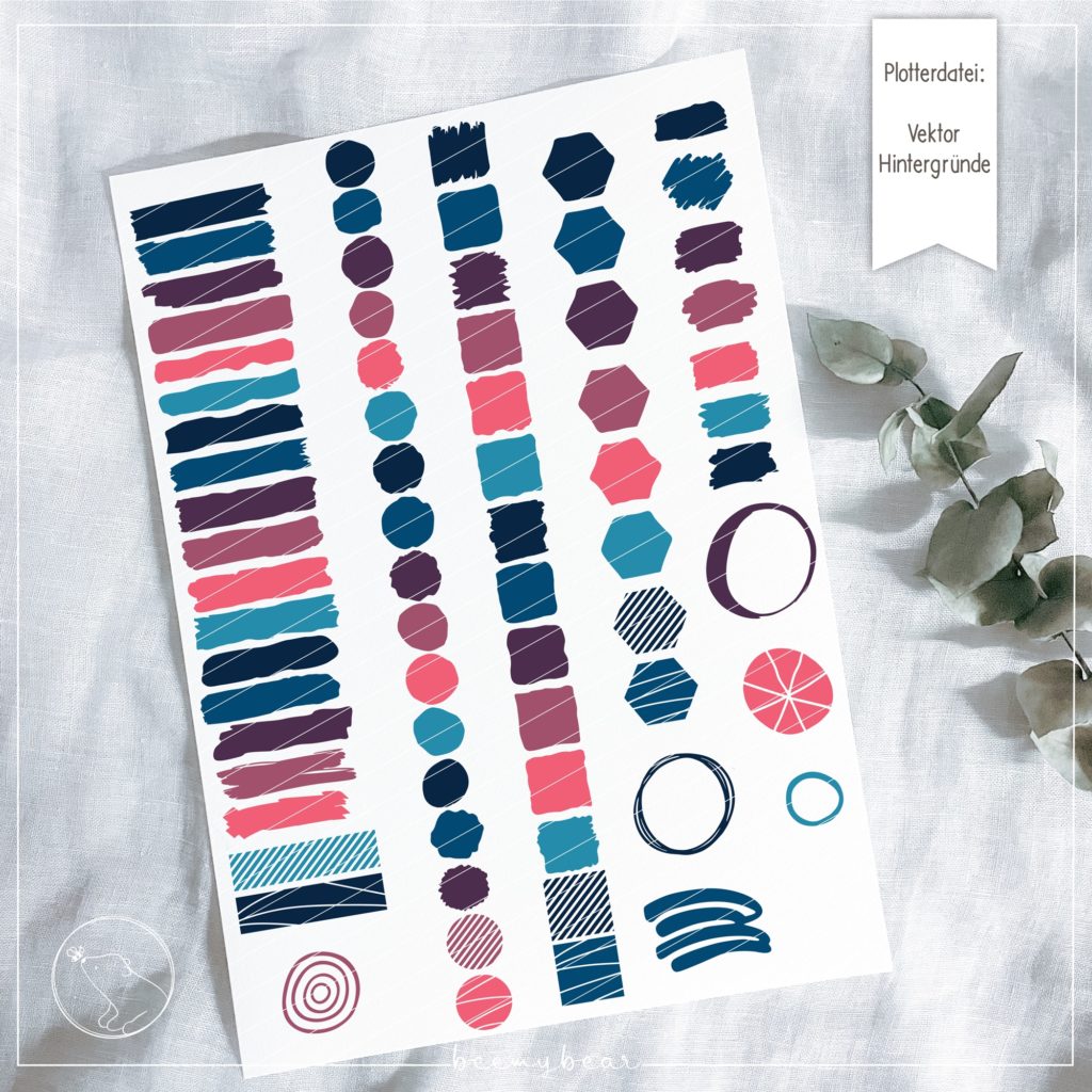 Plotterdatei VEKTOR-HINTERGRÜNDE - beemybear