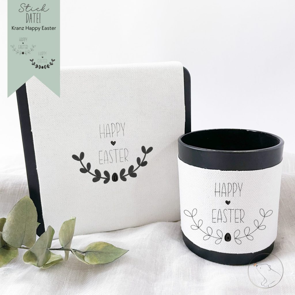 Stickdatei KRANZ HAPPY EASTER - beemybear