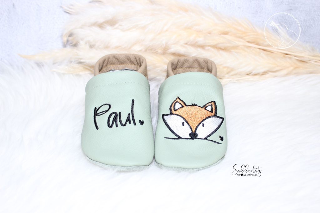 Stickdatei für Puschen - CUTIES - beemybear
