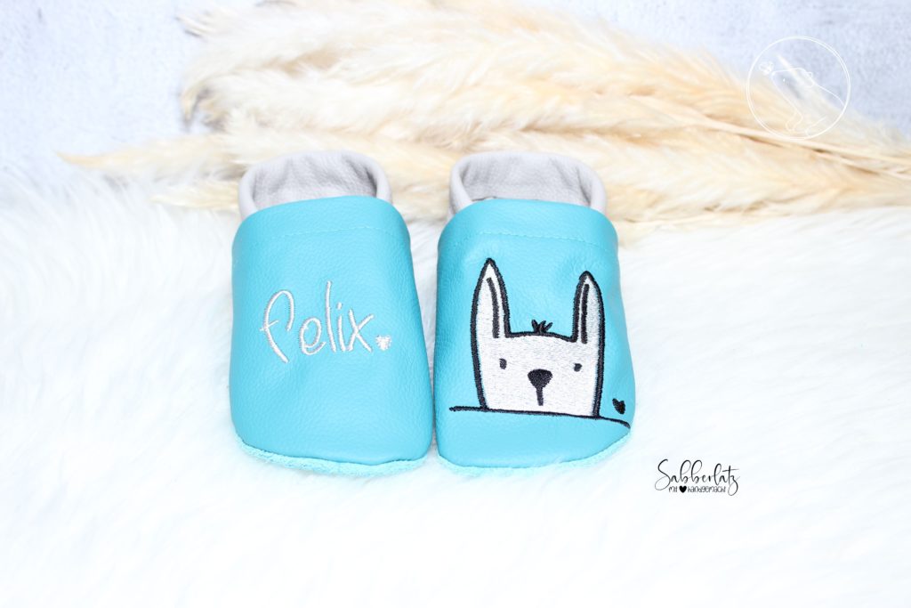 Stickdatei für Puschen - CUTIES - beemybear