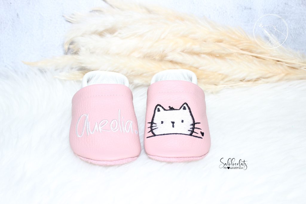 Stickdatei für Puschen - CUTIES - beemybear