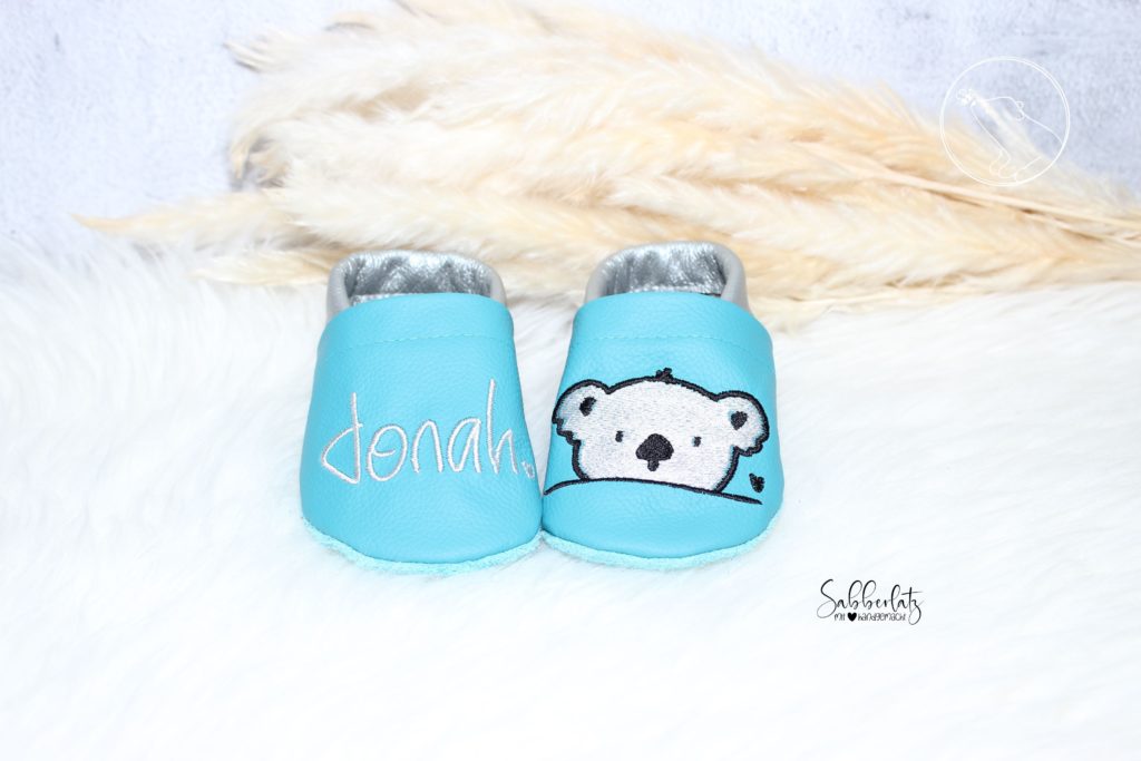 Stickdatei für Puschen - CUTIES - beemybear