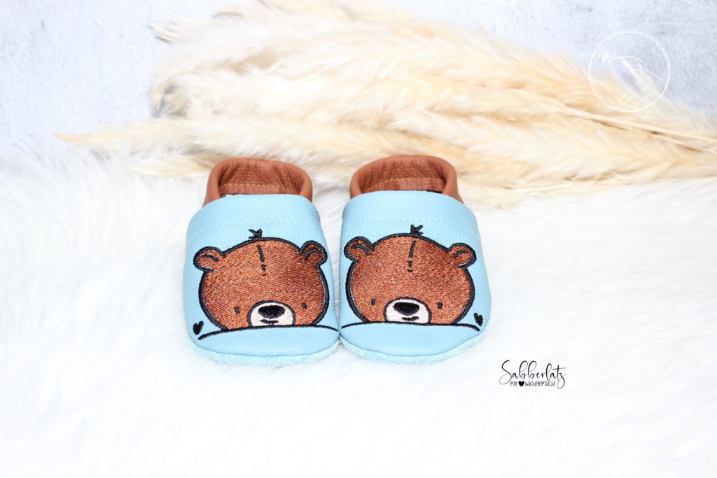 Stickdatei für Puschen - CUTIES - beemybear