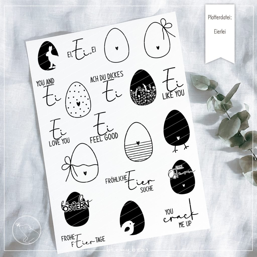 Plotterdatei EIERLEI - beemybear