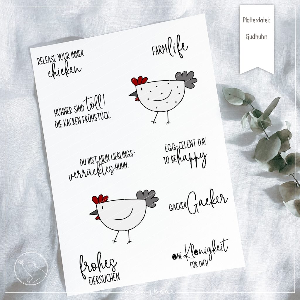 Plotterdatei DU BIST - beemybear