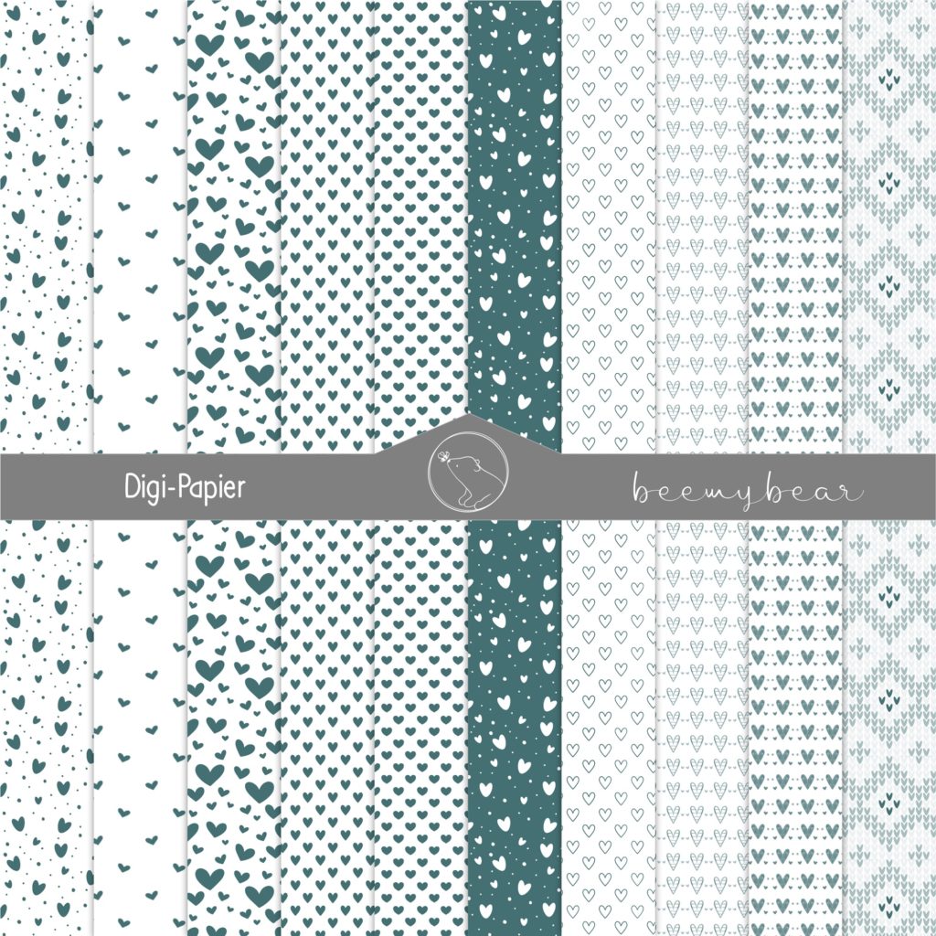 Schneide-/Plotterdatei TÜTE VOLL LIEBE - beemybear