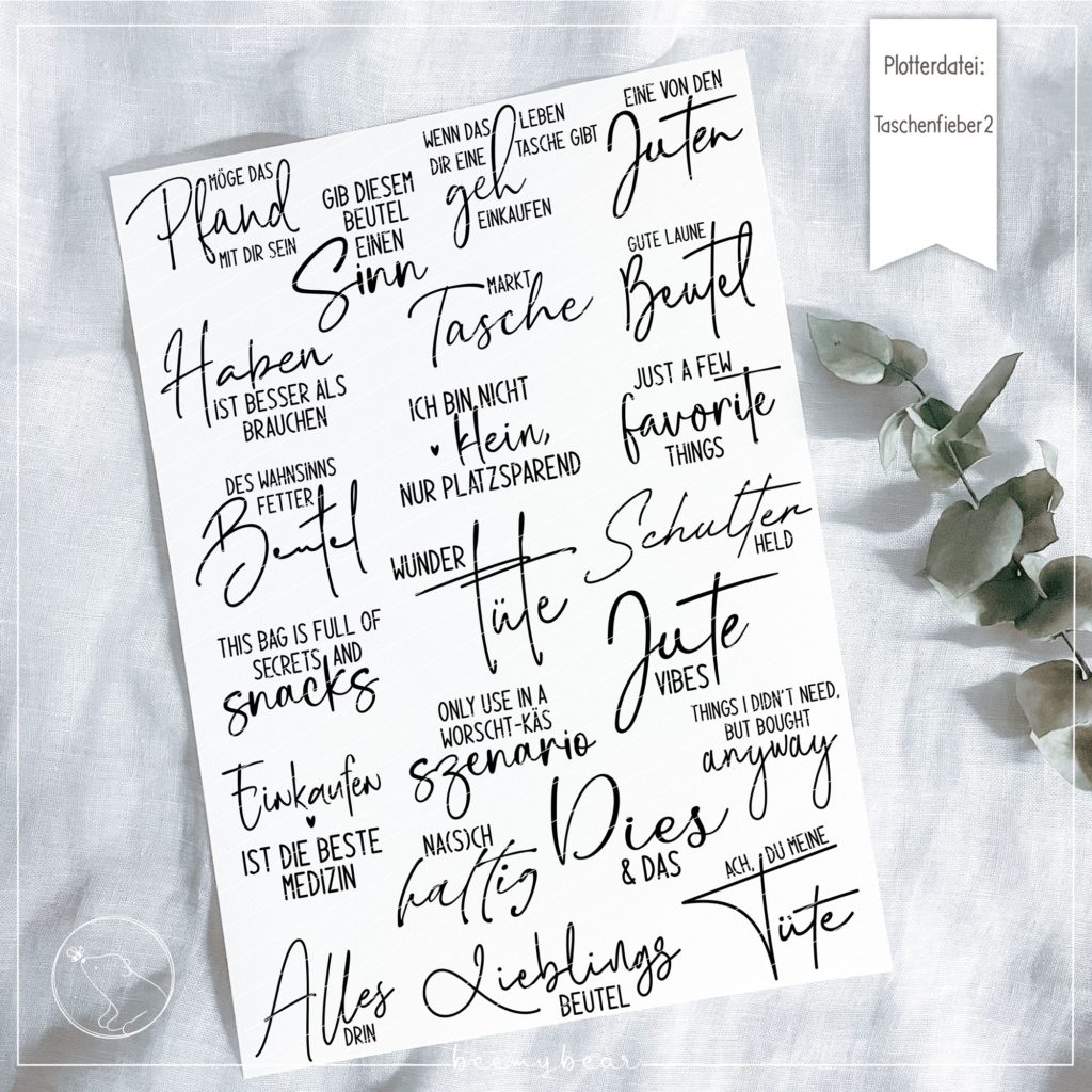 Plotterdatei DENGLISH - beemybear