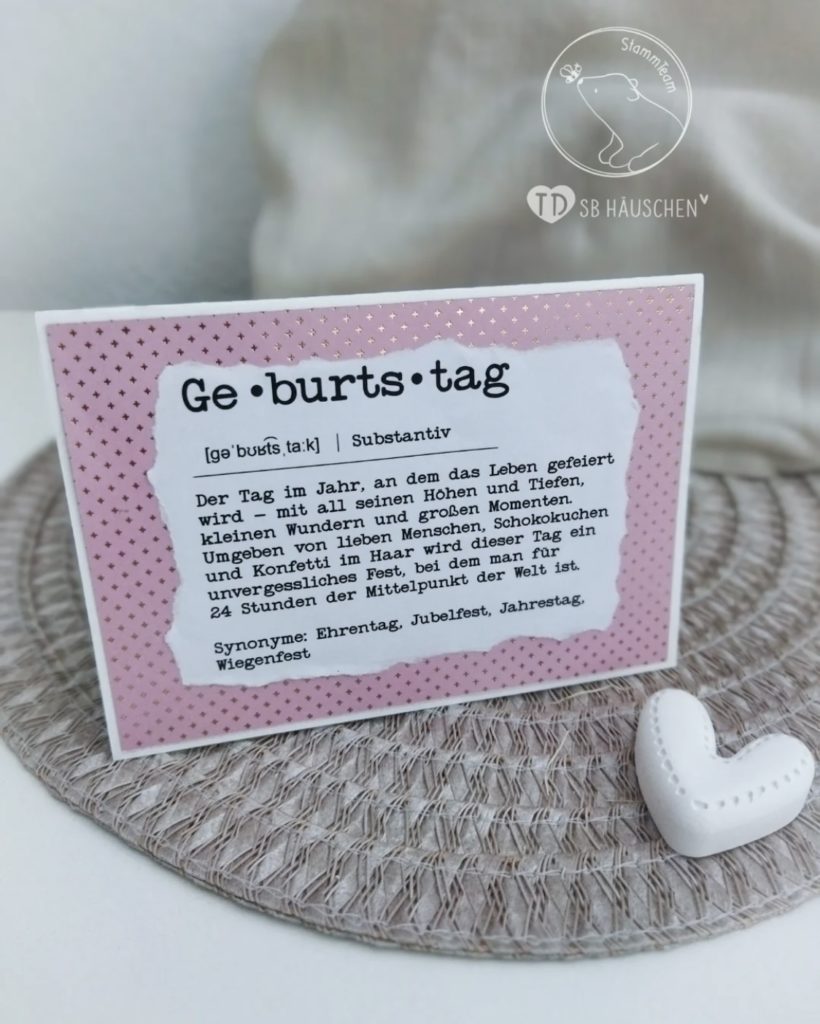 Plotterdatei DEFINITION Geburtstag - beemybear