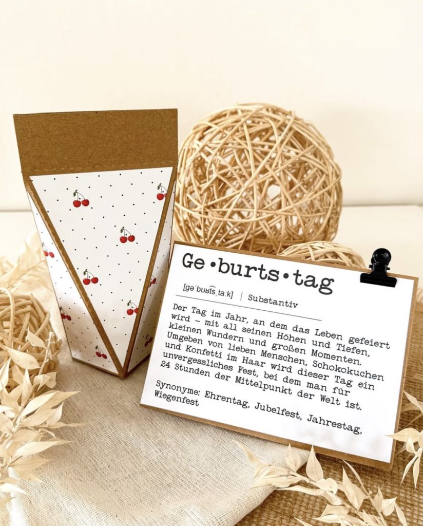 Plotterdatei DEFINITION Geburtstag - beemybear