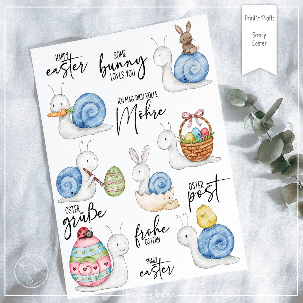 Plotterdatei HAPPY EASTER - beemybear