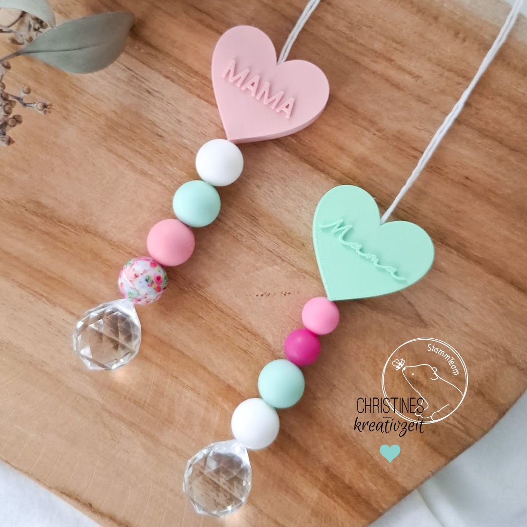 STL-DATEI Sonnenfänger Herz Mama - beemybear